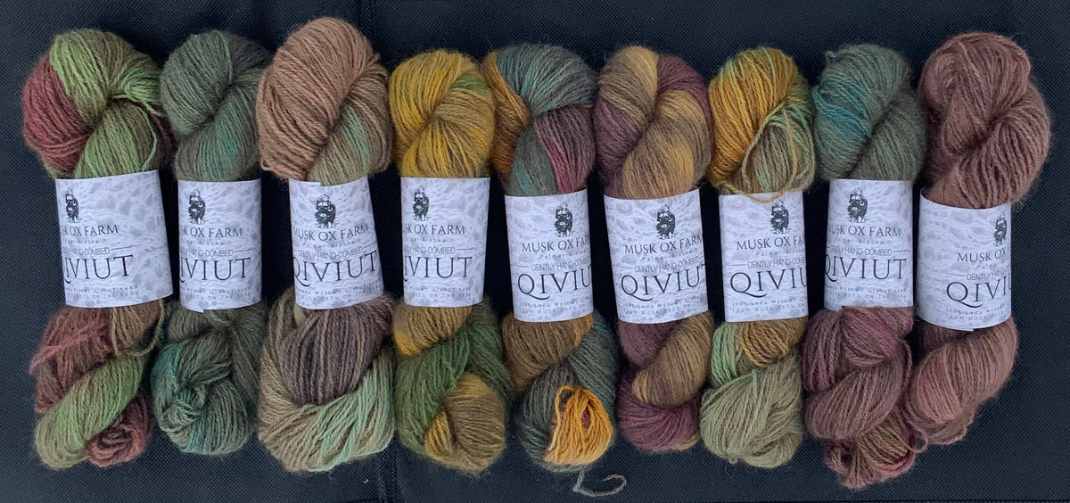 Hand Dyed 100% Qiviut Yarn, Alaska Jude's Yarn – Musk Ox Farm Shop