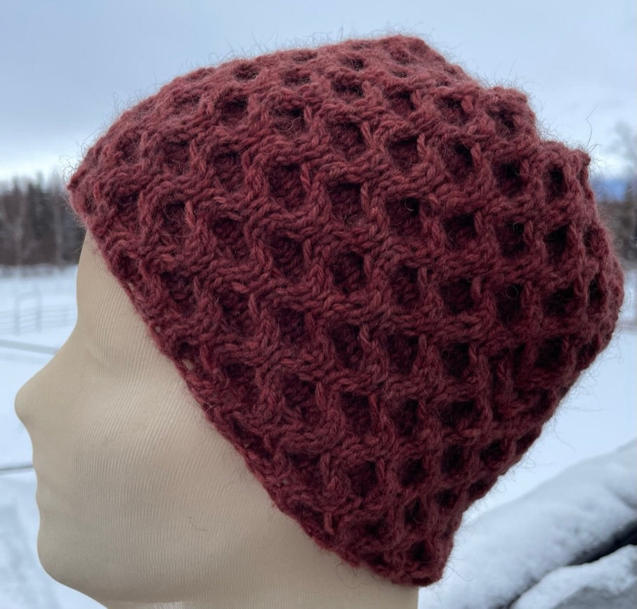 Knitting Pattern Honeycomb Hat – Musk Ox Farm Shop