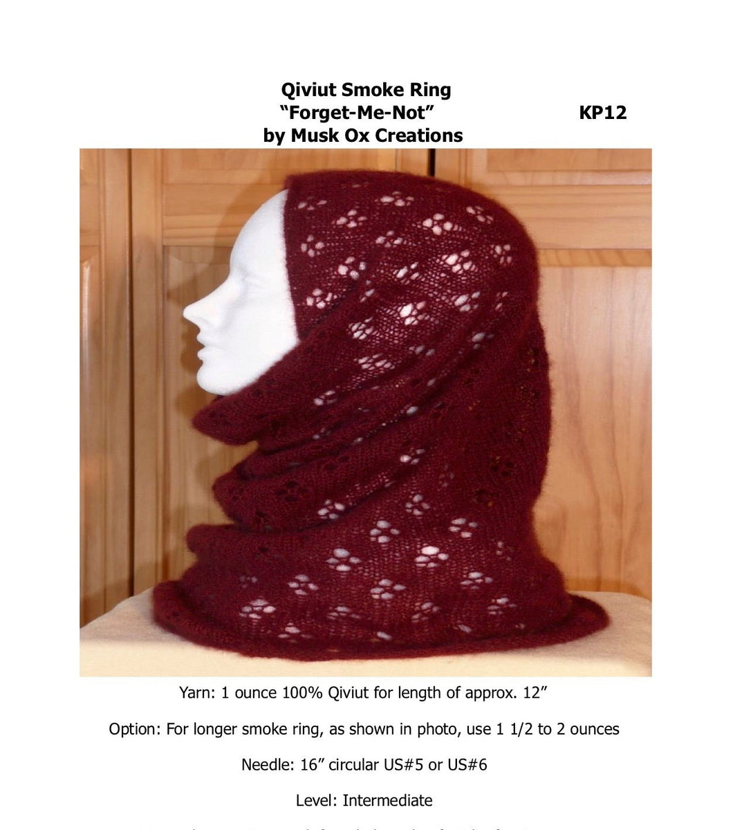 Forget-Me-Not Smoke Ring Knitting Kit – Musk Ox Farm Shop